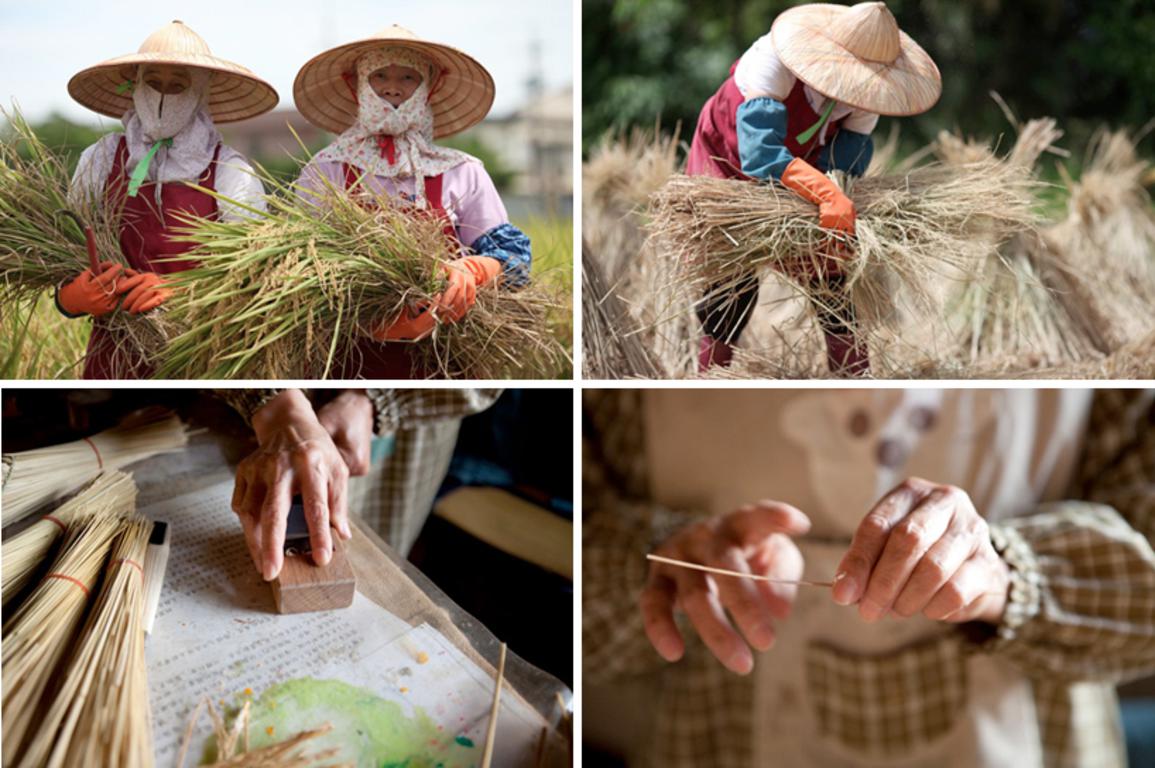 Gina hsu + nagaaki shaw: Ghế làm từ Rơm