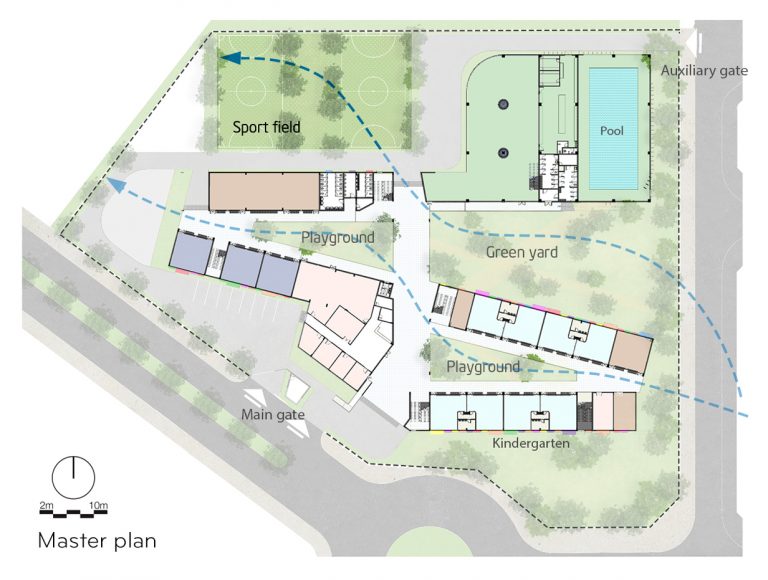 Sentia School - Đường zigzac thân thiện | Văn phòng 1+1>2