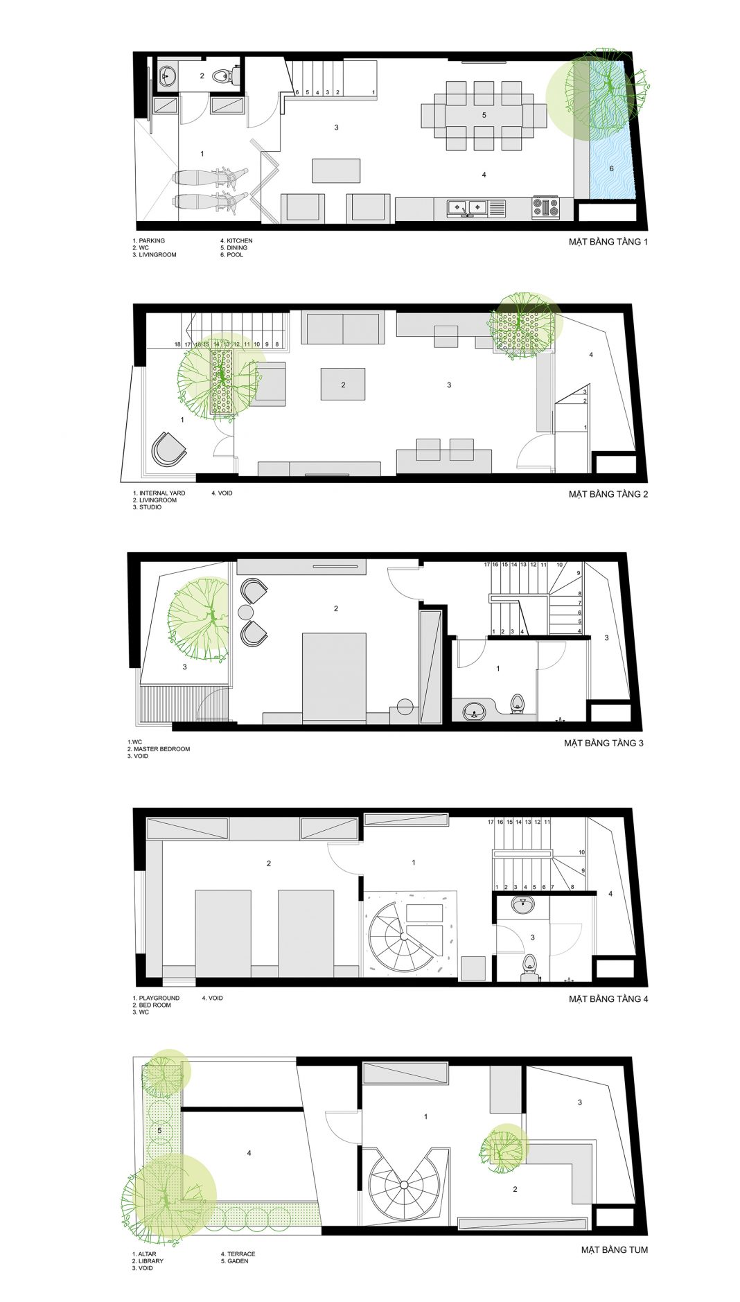 (cutting) EDGE house - Nhà vát góc | ACCESS design lab - Kiến Việt net