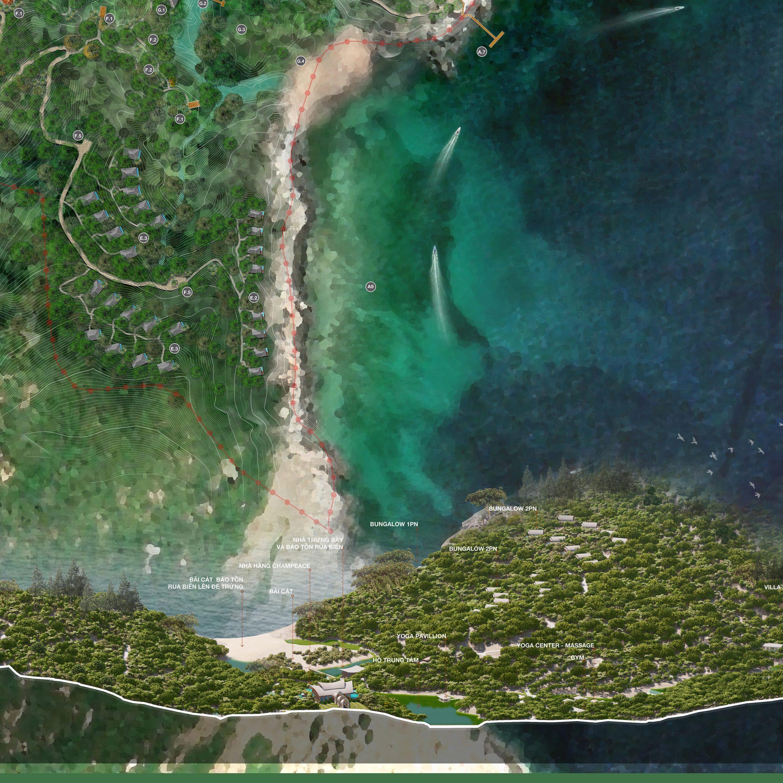 Đồ án sinh viên tiêu biểu: Thiết kế kiến trúc cảnh quan khu nghỉ dưỡng ...