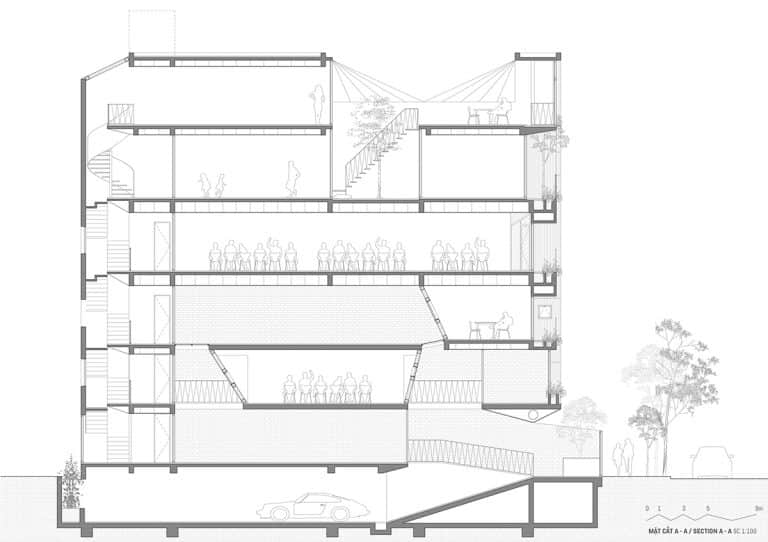 NHT HOUSE - Không gian kết hợp giữa nhà ở và văn phòng | VHA Architecture